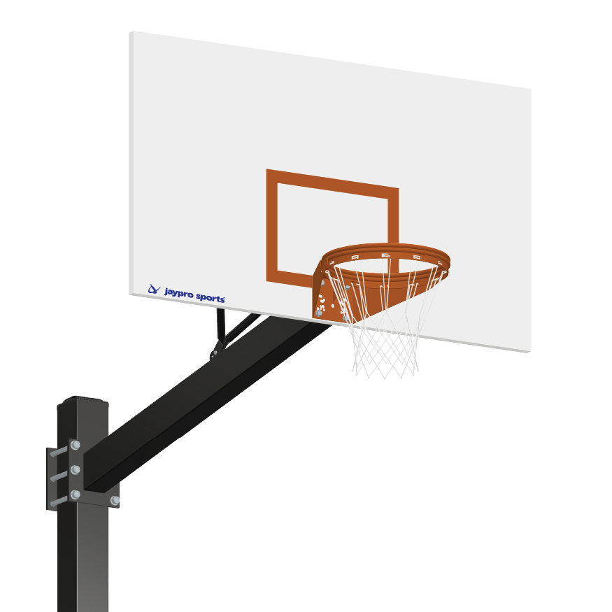 Jaypro Titan Basketball System - Steel Backboard (72" x 42") - Playgro ...