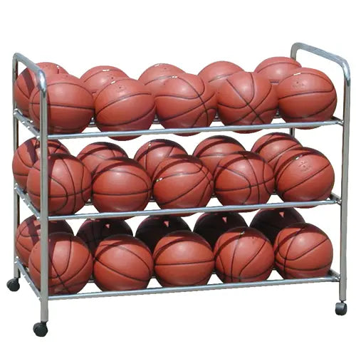 Athletic Connection BSN SPORTS Double-Wide Basketball Ball Cart – Hold ...