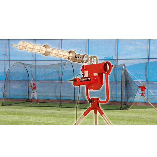 Heater Sports Heater Pro Pitching Machine with Auto Ball Feeder & Xten ...